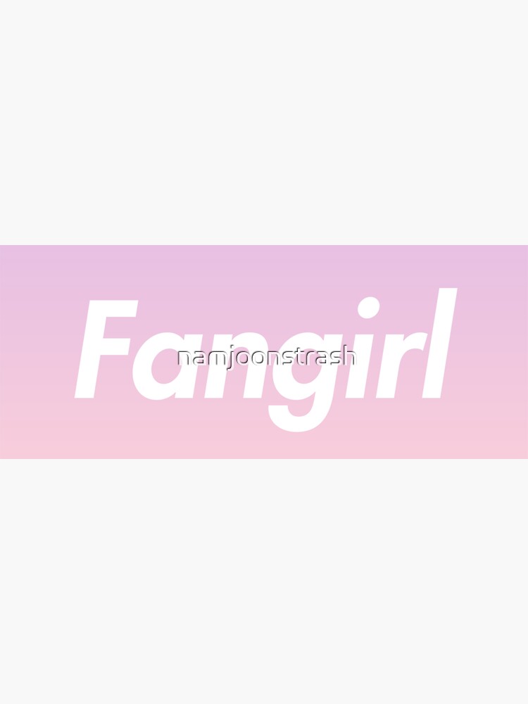 "FANGIRL AESTHETIC GRADIENT LOGO" Sticker for Sale by namjoonstrash ...