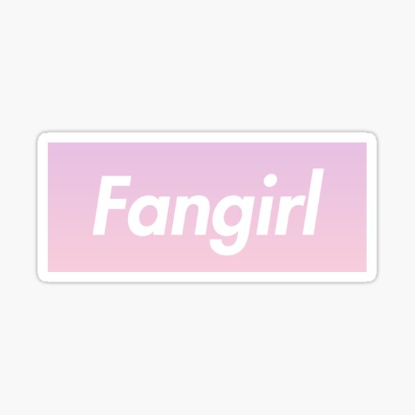 "FANGIRL AESTHETIC GRADIENT LOGO" Sticker for Sale by namjoonstrash ...