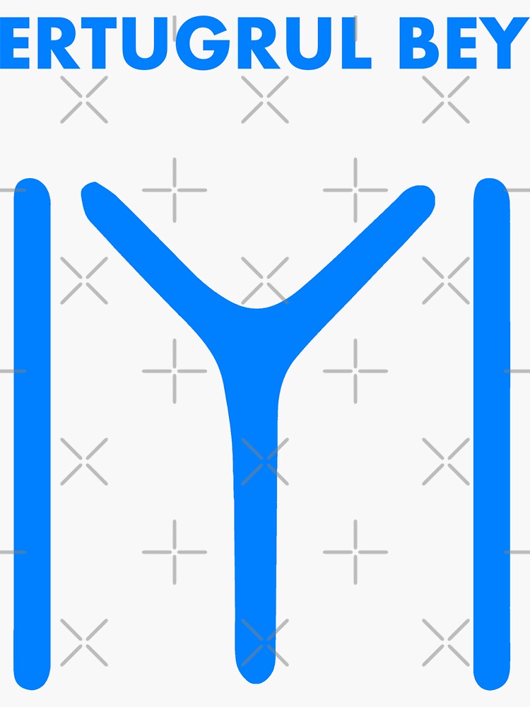 "Ertugrul Bey - Blue Kayi Boyu Flag - Ottoman Empire" Sticker by ...