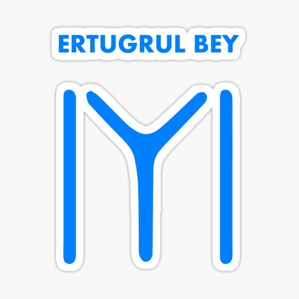 "Ertugrul Bey - Blue Kayi Boyu Flag - Ottoman Empire" Sticker by ...