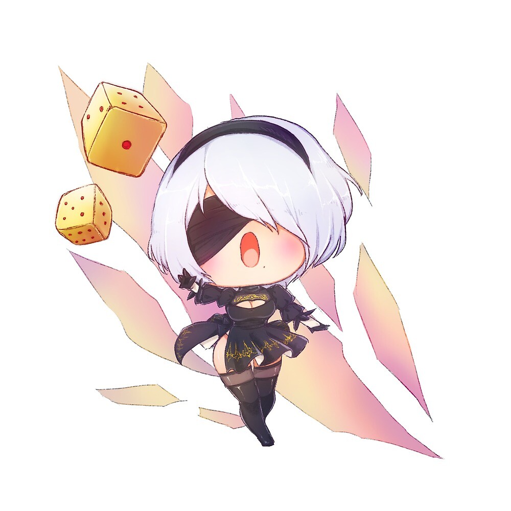 "2B Chibi" by ladyhero | Redbubble