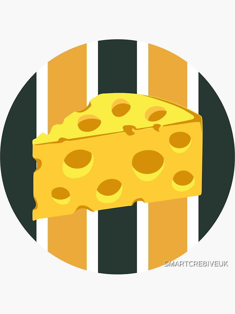 "Packers Cheese" Sticker by SMARTCRE8IVEUK | Redbubble