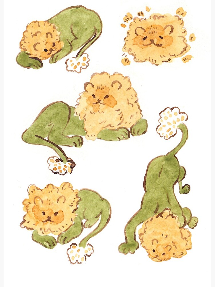 "DANDY-LION Drawing Print" Art Board Print for Sale by reggaeton merch ...