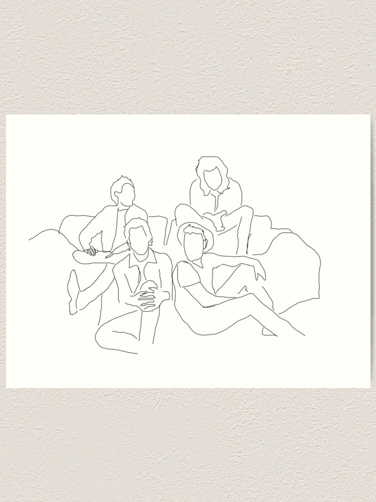 "One Direction Made in the AM Outline" Art Print for Sale by sophiamgos ...