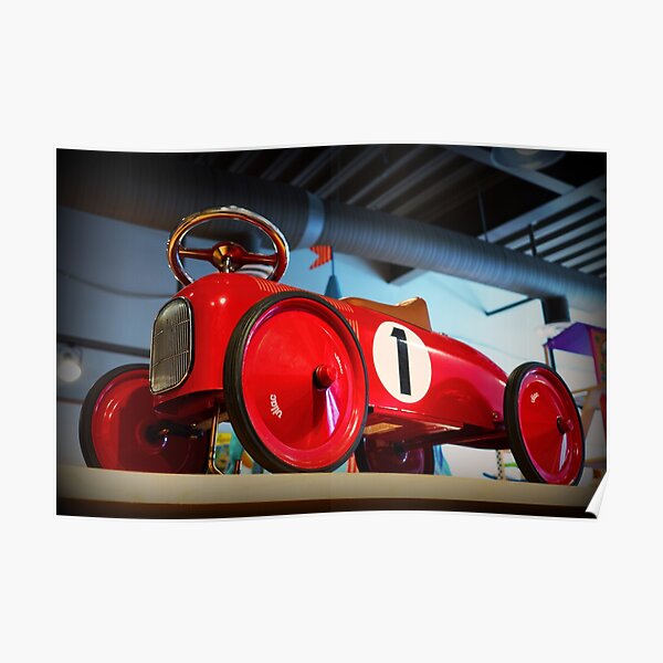 "Red toy car" Poster for Sale by thadz | Redbubble