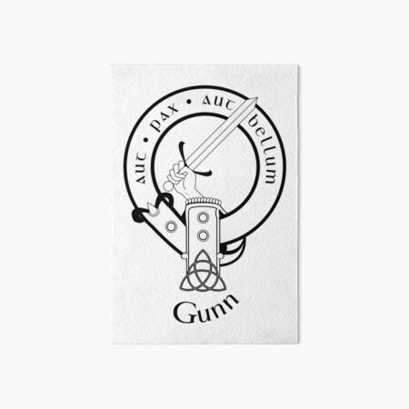 "Gunn Clan Family Crest" Art Board Print for Sale by sfmcglone | Redbubble