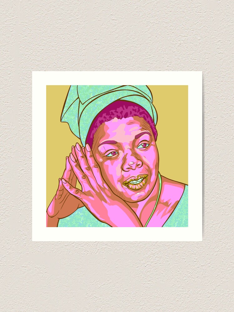 "Maya Angelou- Womens History Month" Art Print by revonthem | Redbubble