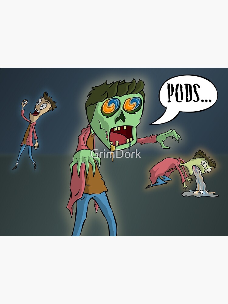 "Pod Zombie" Poster for Sale by GrimDork | Redbubble