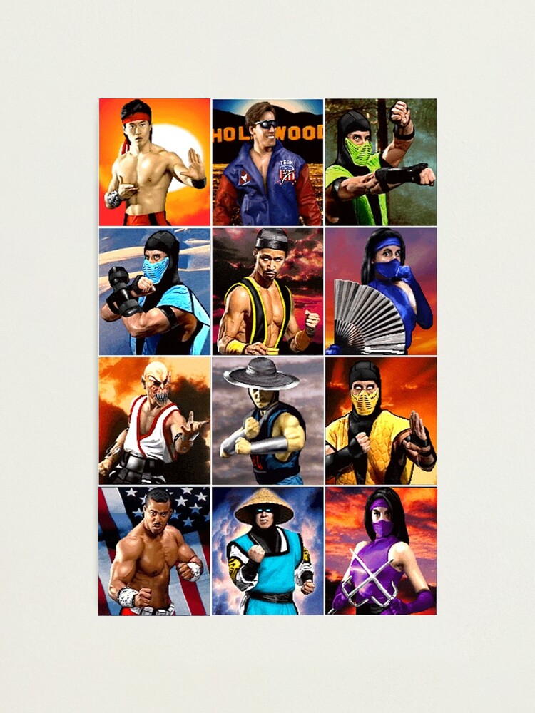 "Mortal Kombat 2 Kombatants" Photographic Print for Sale by MammothTank ...