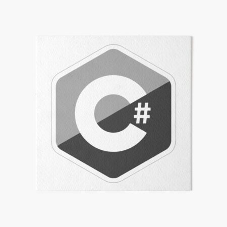 "CSHARP logo" Art Board Print by hasselbackt | Redbubble