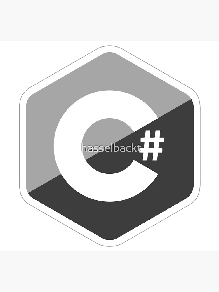 "CSHARP logo" Poster by hasselbackt | Redbubble