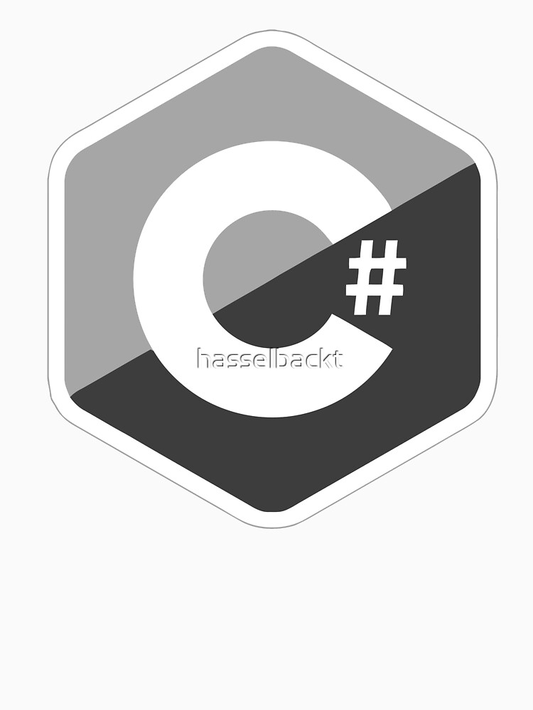 "CSHARP logo" T-shirt for Sale by hasselbackt | Redbubble | csharp t ...
