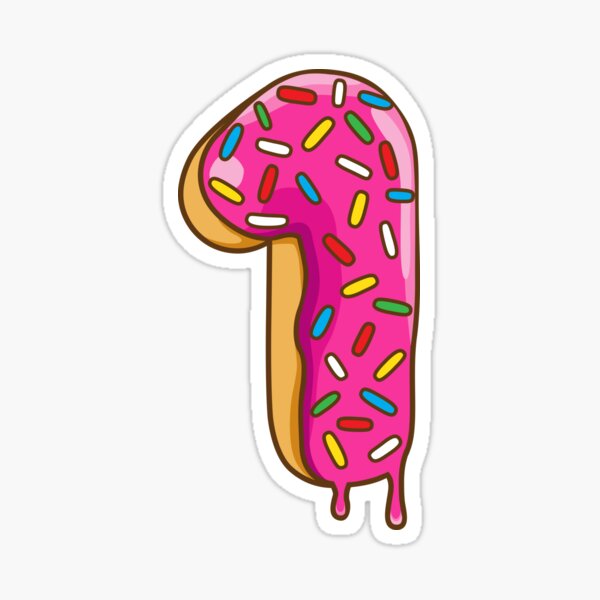 "Donut 1" Sticker for Sale by plushism | Redbubble