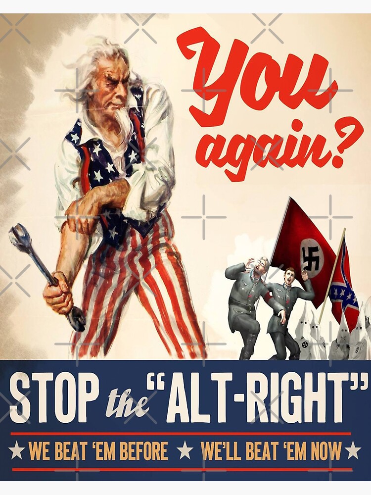 "Stop the "Alt Right" " Sticker for Sale by ToyoTees | Redbubble