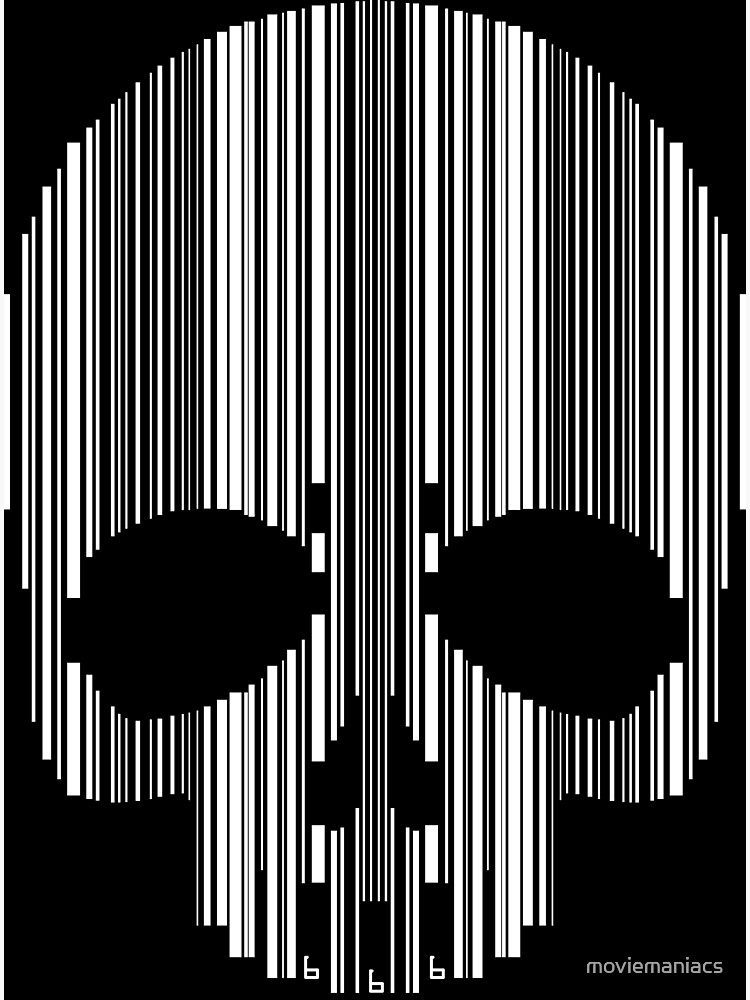 "Barcode Skull" Poster for Sale by moviemaniacs | Redbubble