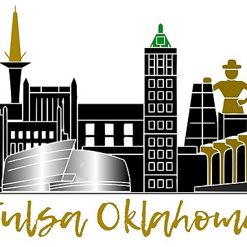 "Tulsa" Sticker for Sale by Jeff Petersen | Redbubble