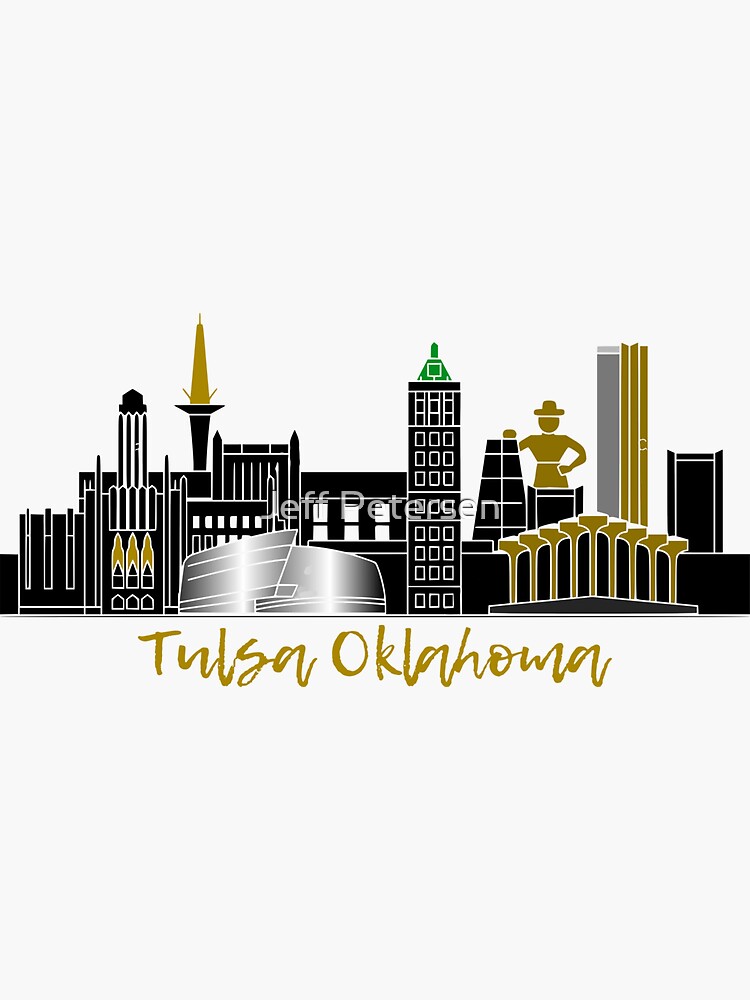 "Tulsa" Sticker for Sale by Jeff Petersen | Redbubble