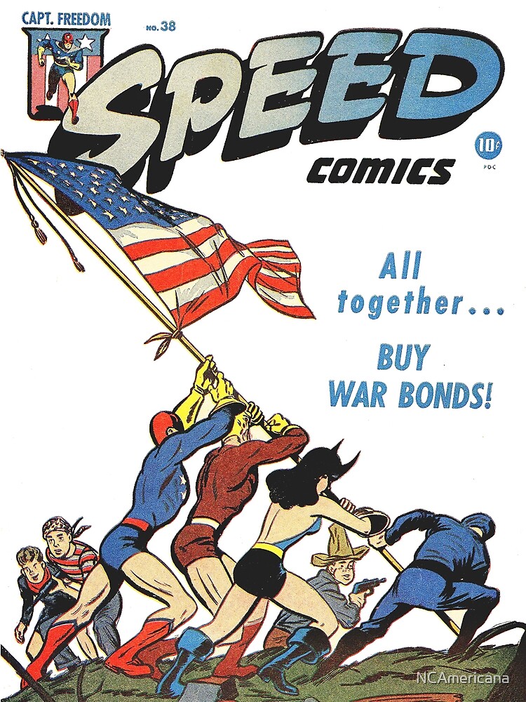 "VINTAGE SCIENCE FICTION ILLUSTRATION Speed Comics" Poster by ...