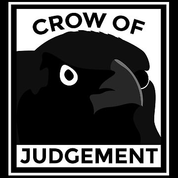"Crow of Judgement" Sticker for Sale by FinestMeme | Redbubble