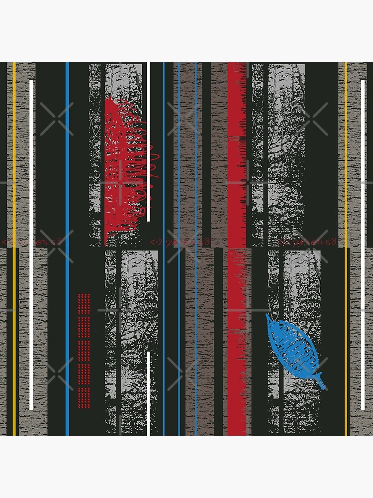 "Nature's Barcode - primary colours on black" Poster by ncxadair ...