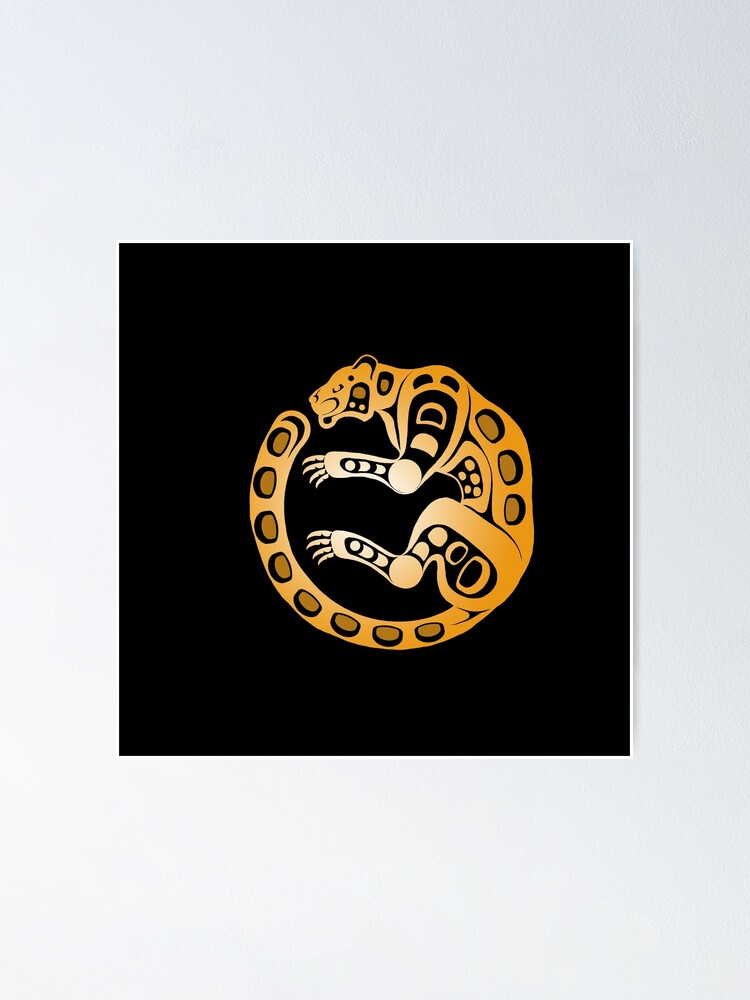 "Formline leopard circular design" Poster for Sale by RatTheShaman ...