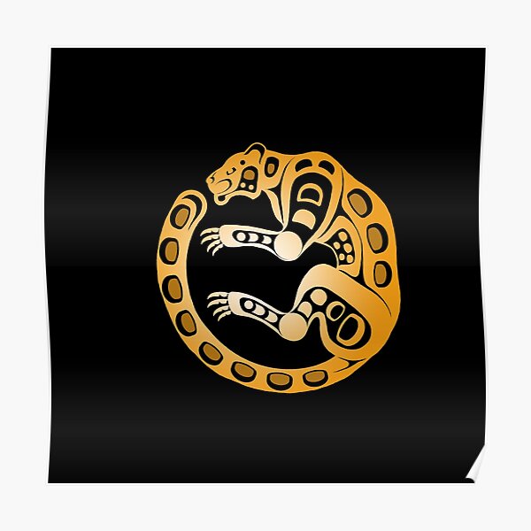 "Formline leopard circular design" Poster for Sale by RatTheShaman ...