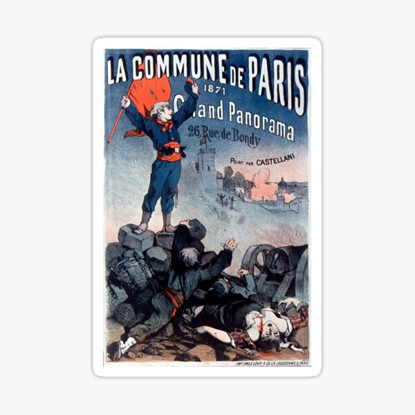 "VIntage Affiche La Commune de Paris 1871" Sticker for Sale by ...