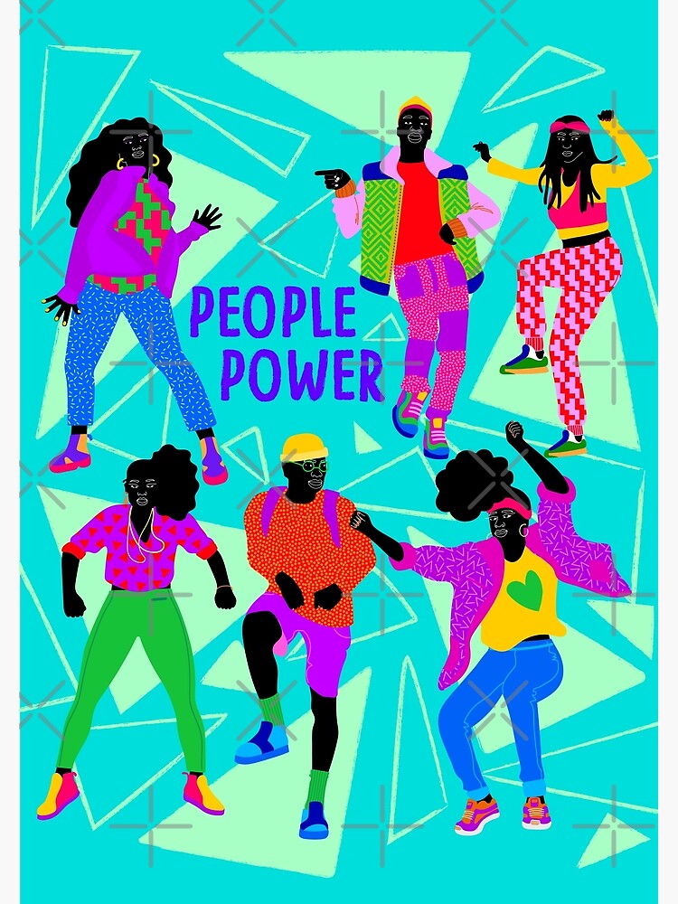 "People power - dance" Poster for Sale by 4ur3lia | Redbubble