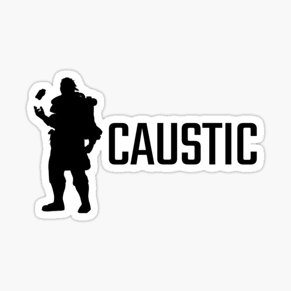 "Caustic Silhouette" Sticker for Sale by DWaffleDesigns | Redbubble