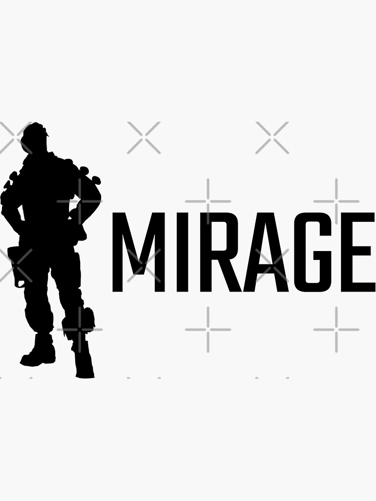 "Mirage Silhouette" Sticker for Sale by DWaffleDesigns | Redbubble