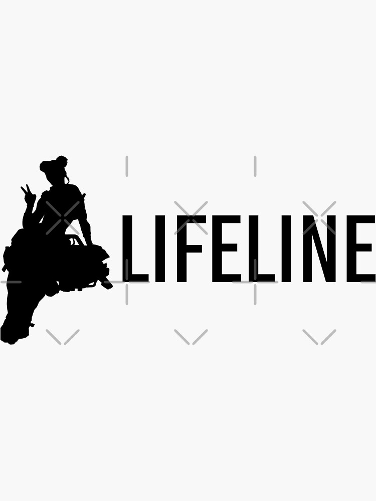 "Lifeline Silhouette" Sticker for Sale by DWaffleDesigns | Redbubble