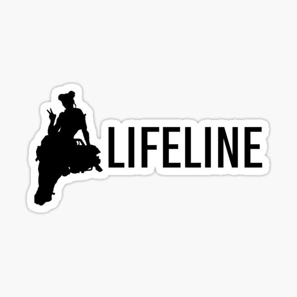 "Lifeline Silhouette" Sticker for Sale by DWaffleDesigns | Redbubble