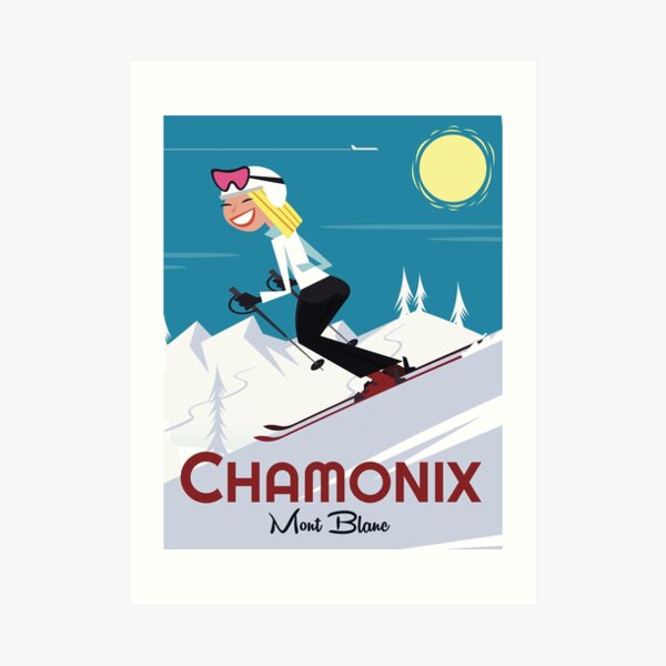 "Chamonix poster" Art Print for Sale by GAGodel | Redbubble