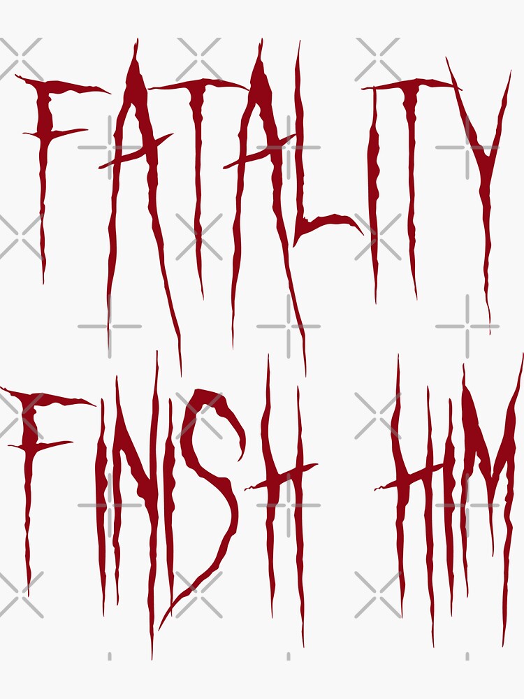 "Mortal Kombat 11 Fatality" Sticker for Sale by Dark-Machine | Redbubble
