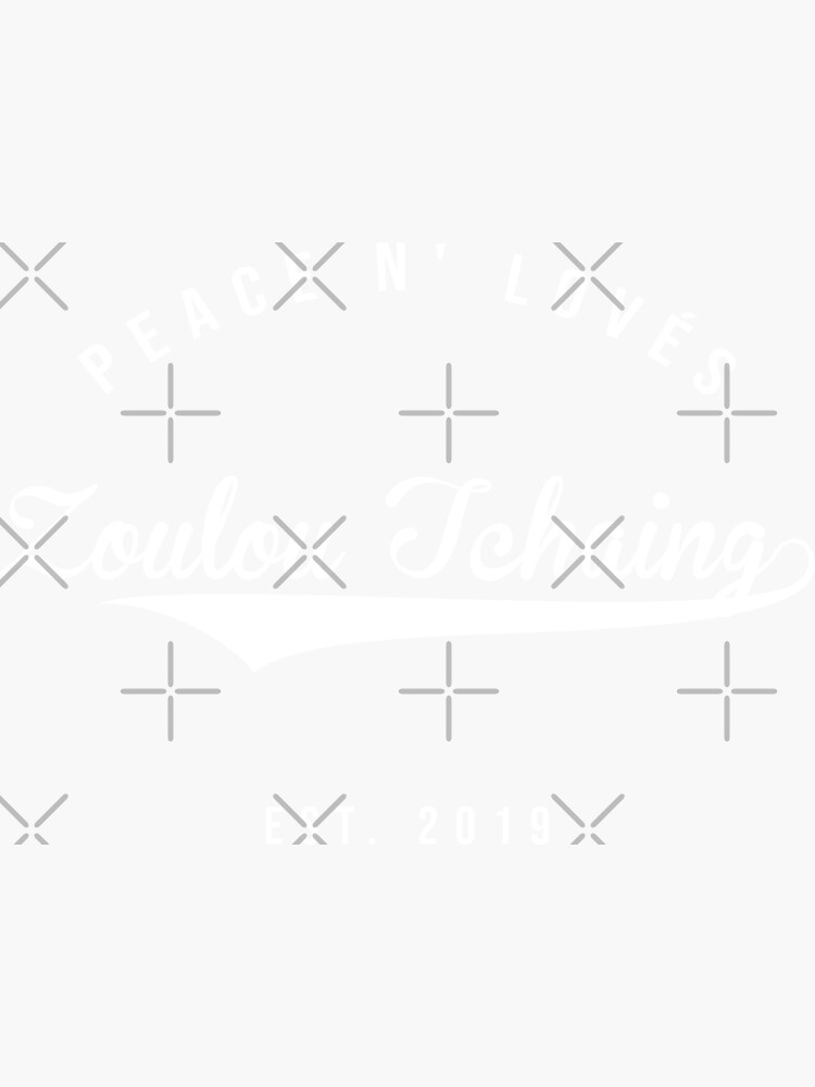 " Zoulou Tchaing Logo White" Sticker for Sale by Leksal | Redbubble