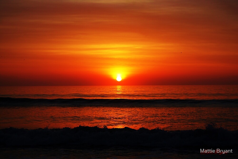 "Red Sun in Morning" by Mattie Bryant | Redbubble