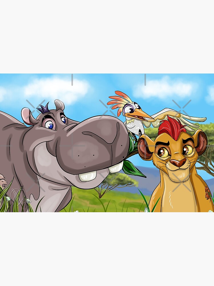 "Lion Cartoon Guard" Canvas Print by TheAlexaWayne | Redbubble