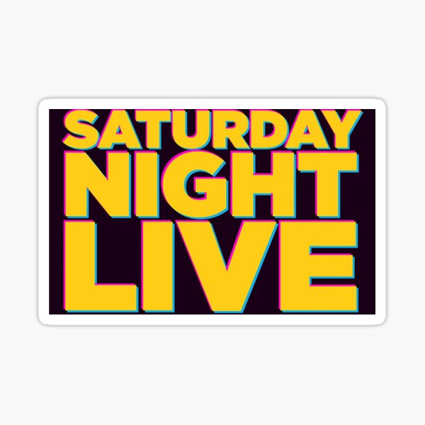 "Saturday Night Live/ SNL " Sticker for Sale by erinaceous | Redbubble