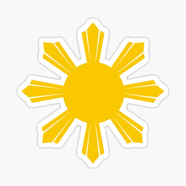 "Filipino Sun " Sticker by Anatomyofart | Redbubble