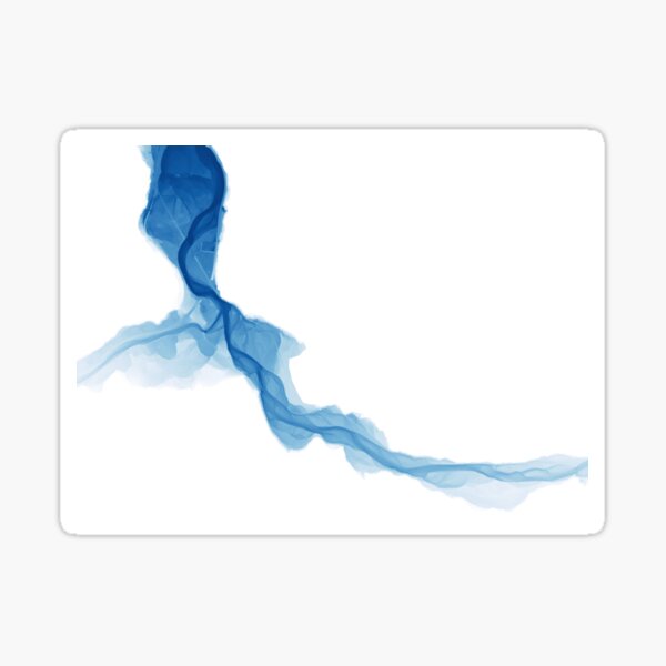 "Artsy River Map - Gaula, Norway" Sticker for Sale by Henrik-Schuller ...