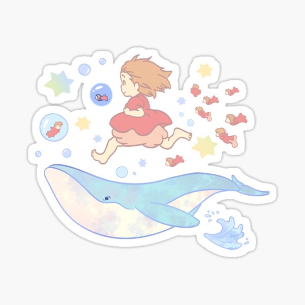 Ponyo Stickers | Redbubble