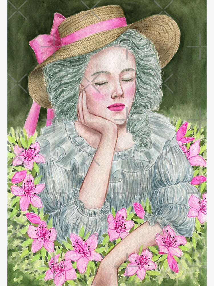 "Spring No.02 - Pink Azalea ft. Marie Antoinette" Sticker by ...