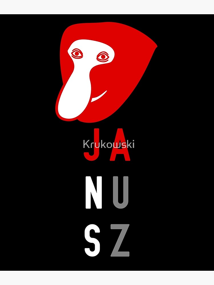 "Janusz Polak Nosacz Polish Monkey Meme Print" Poster for Sale by ...