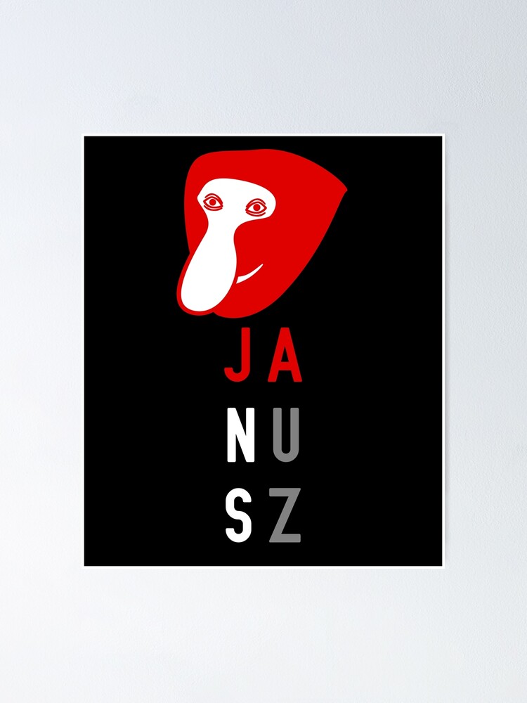 "Janusz Polak Nosacz Polish Monkey Meme Print" Poster for Sale by ...