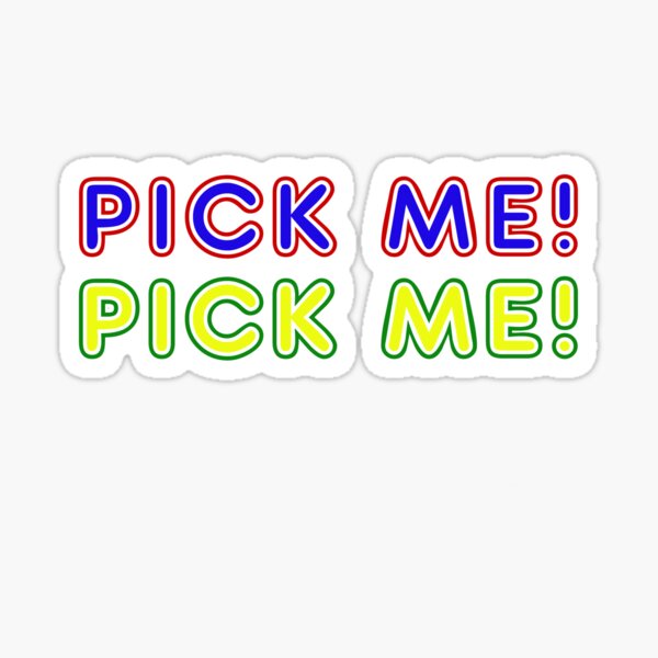 "Pick me it's my birthday, I want to win, price is right" Sticker for ...