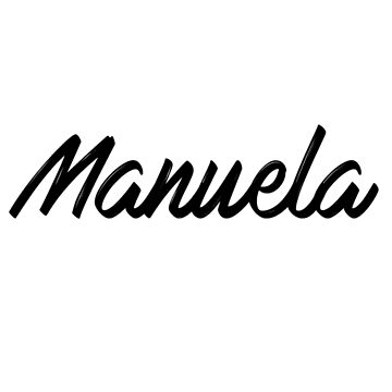 "Manuela" Sticker for Sale by Shalomjoy | Redbubble