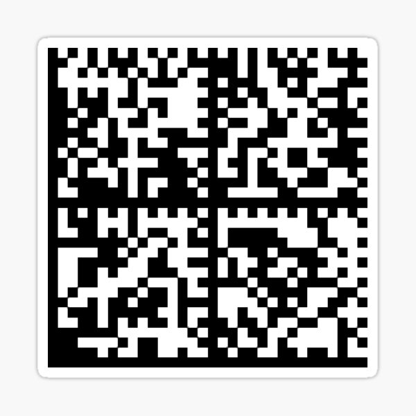 "Datamatrix" Sticker for Sale by MrMystere | Redbubble