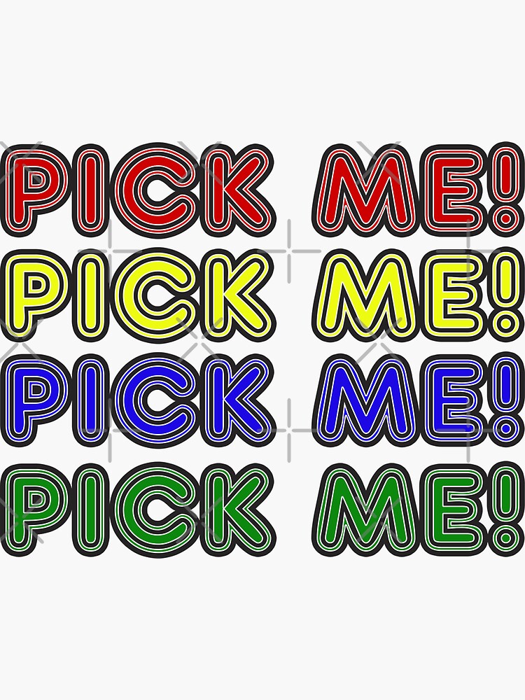 "Pick me, I want to win, price is right" Sticker for Sale by AlaskaCC ...