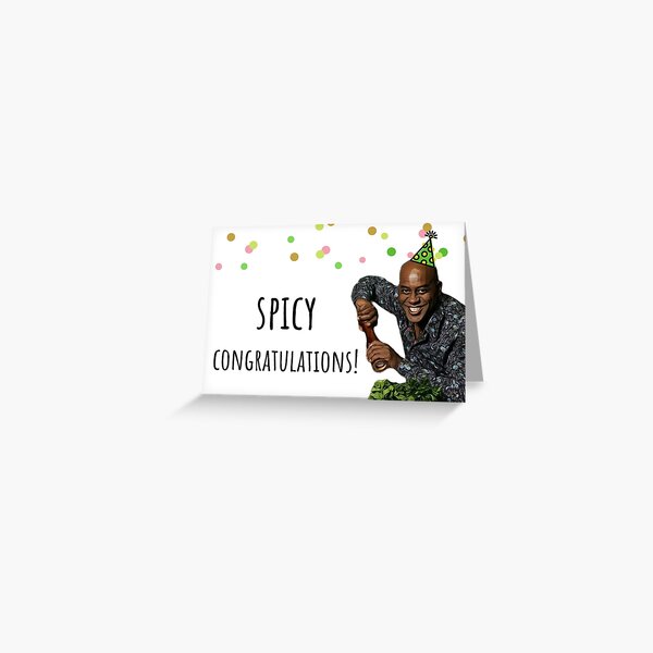 "Ainsley Harriott, Spicy congratulations, Funny greeting card, sticker ...