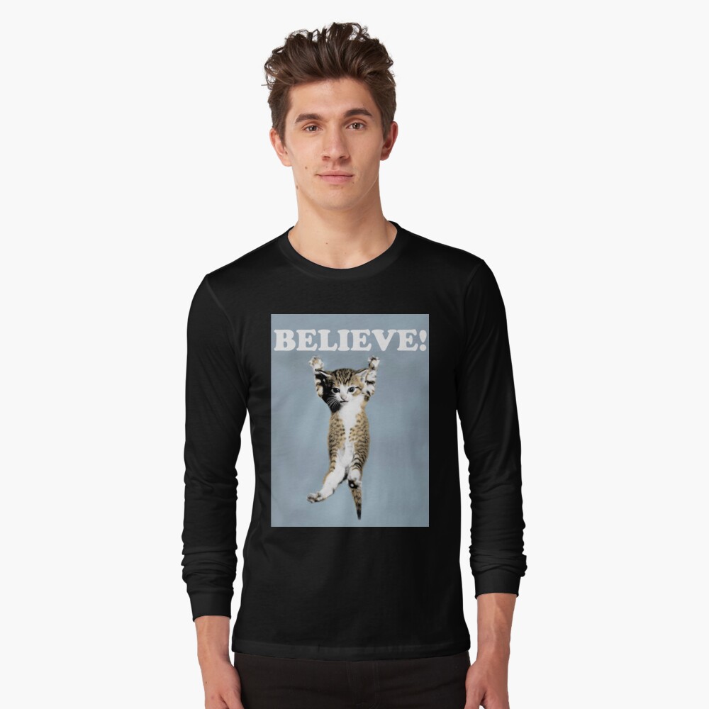 "Believe Cat Poster" Poster for Sale by DAN13L | Redbubble